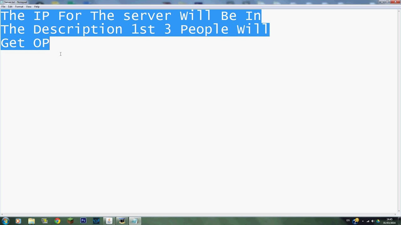 Minecraft My Server (NOT WORKING) I'm Making A New Server - YouTube