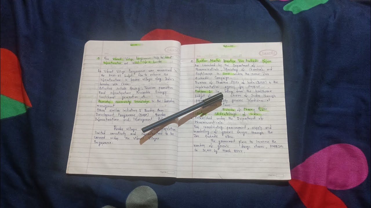 HOW TO MAKE GS SHORT NOTES // UPSC //APSC - YouTube