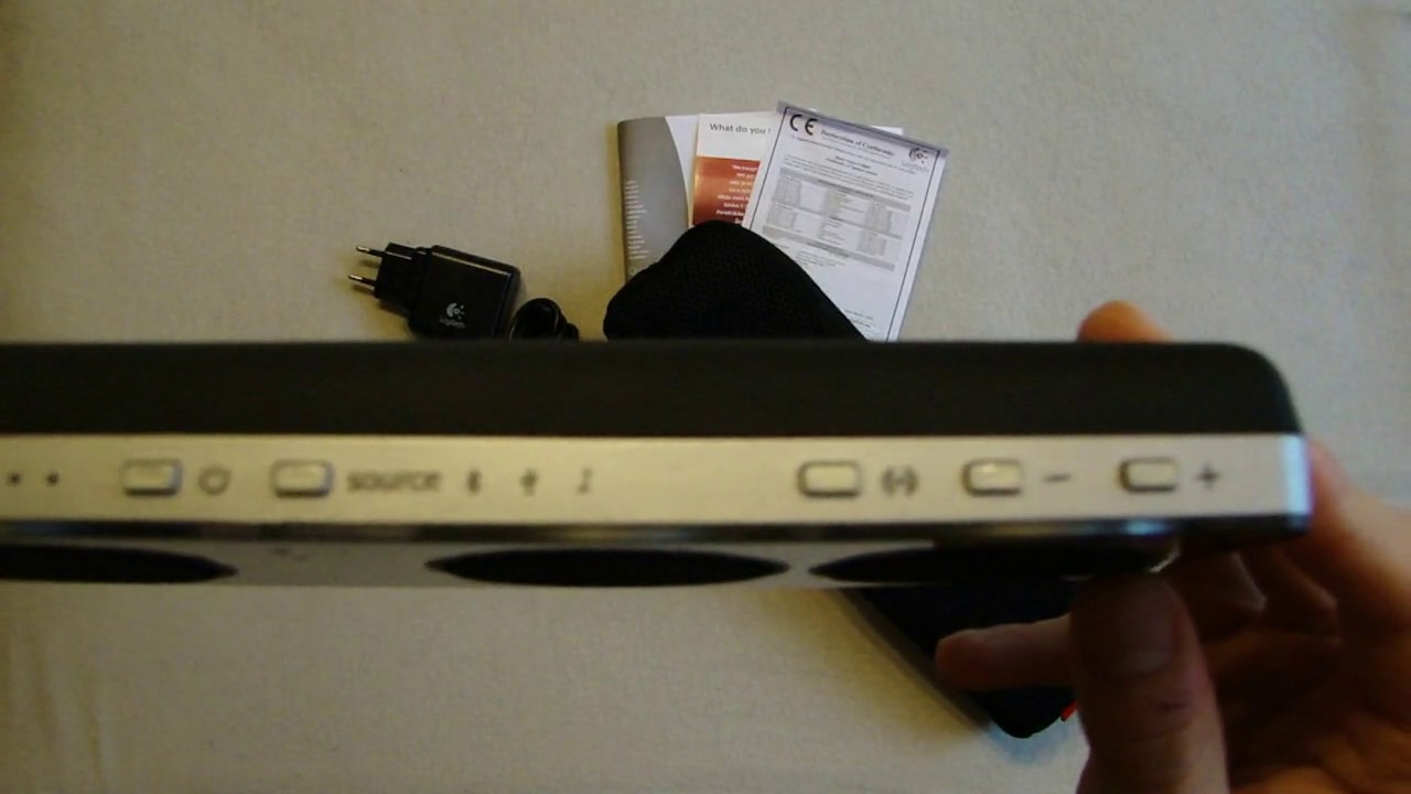 Logitech Pure-Fi Mobile Bluetooth - Unboxing - YouTube