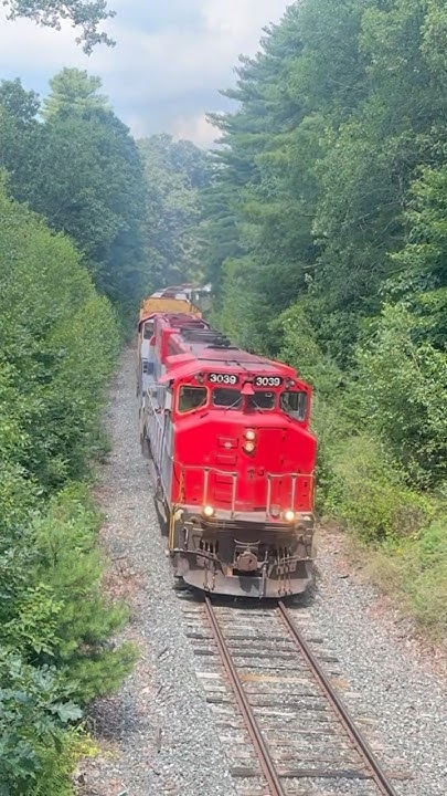 Rail America GP40s in notch 8 climbing Monson Hill - YouTube