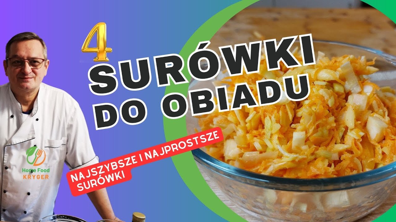 4 Najlepsze Surówki Do Obiadu.Proste i Szybkie 4 Pyszne Przepisy. - YouTube