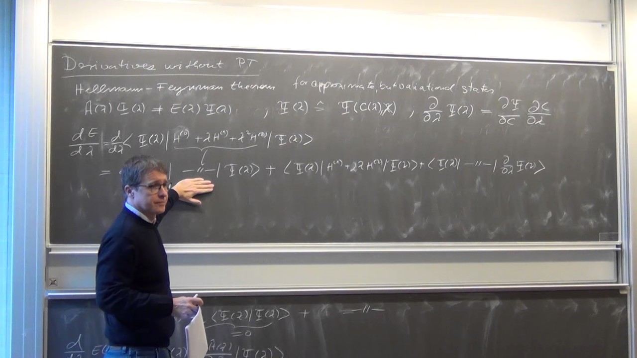 CompChem: Properties: 27. Hellmann Feynman theorem for variational wavefunctions - YouTube
