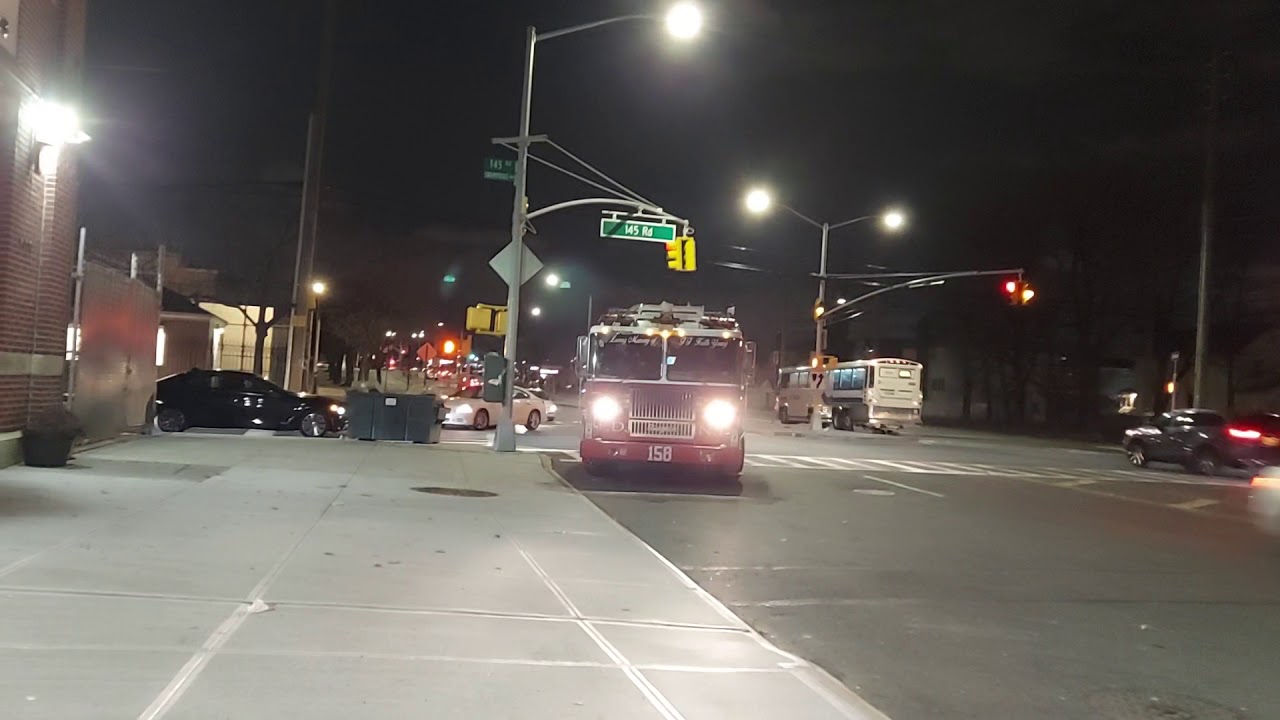 FDNY Tower Ladder 158 "Swamp Dogs" Returning to quarters in Springfield ...