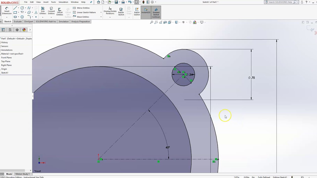 Beginner's Guide to SOLIDWORKS 2018 - Head Gasket - YouTube