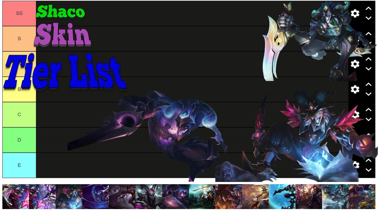 Shaco Tier List Skin - YouTube