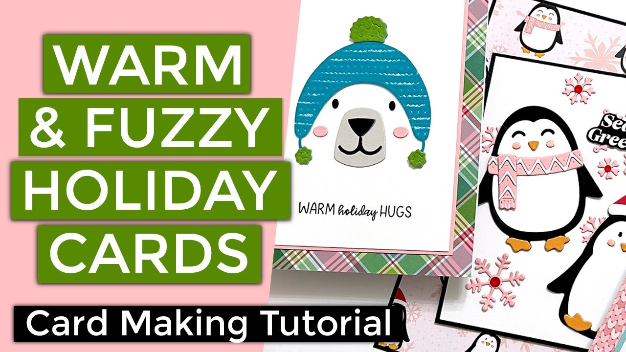 Warm & Fuzzy Holiday Cards | Scrappy Tails Christmas Party Collection ...