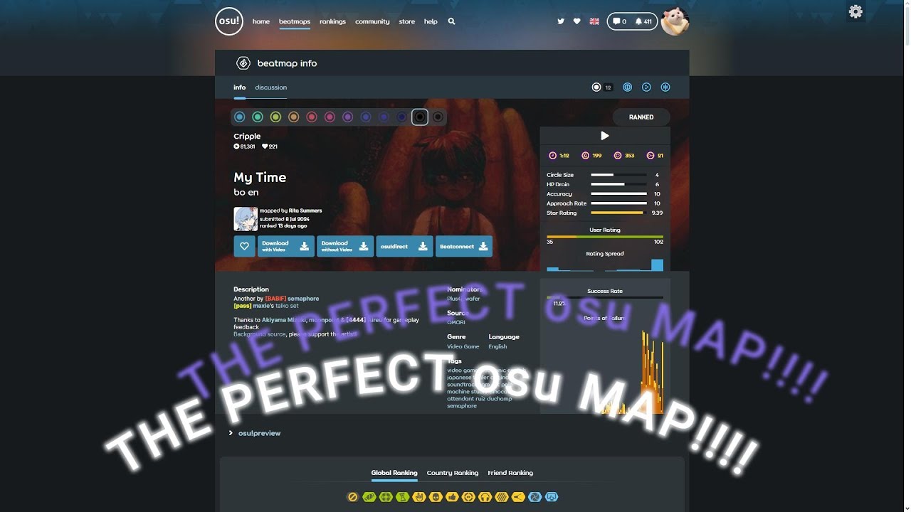 The Perfect osu! Map - YouTube