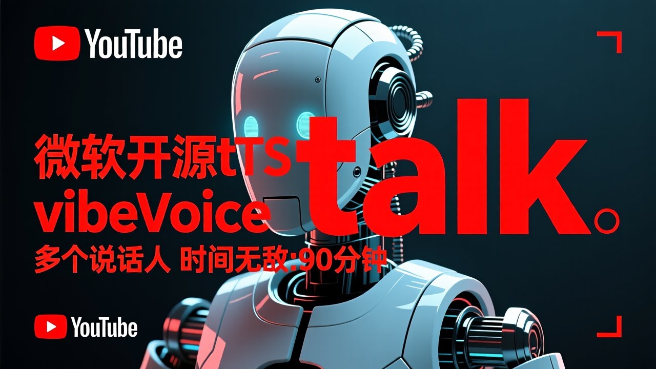 微软开源 vibeVoice tts多人说话, 中英文, 一键安装脚本! - YouTube
