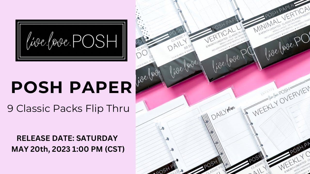 NEW Posh Paper Designs + Weekly Layouts! - YouTube