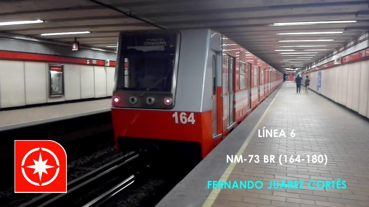 Metro CDMX - Línea 6 - Norte 45 - NM-73 BR (164-180) - YouTube