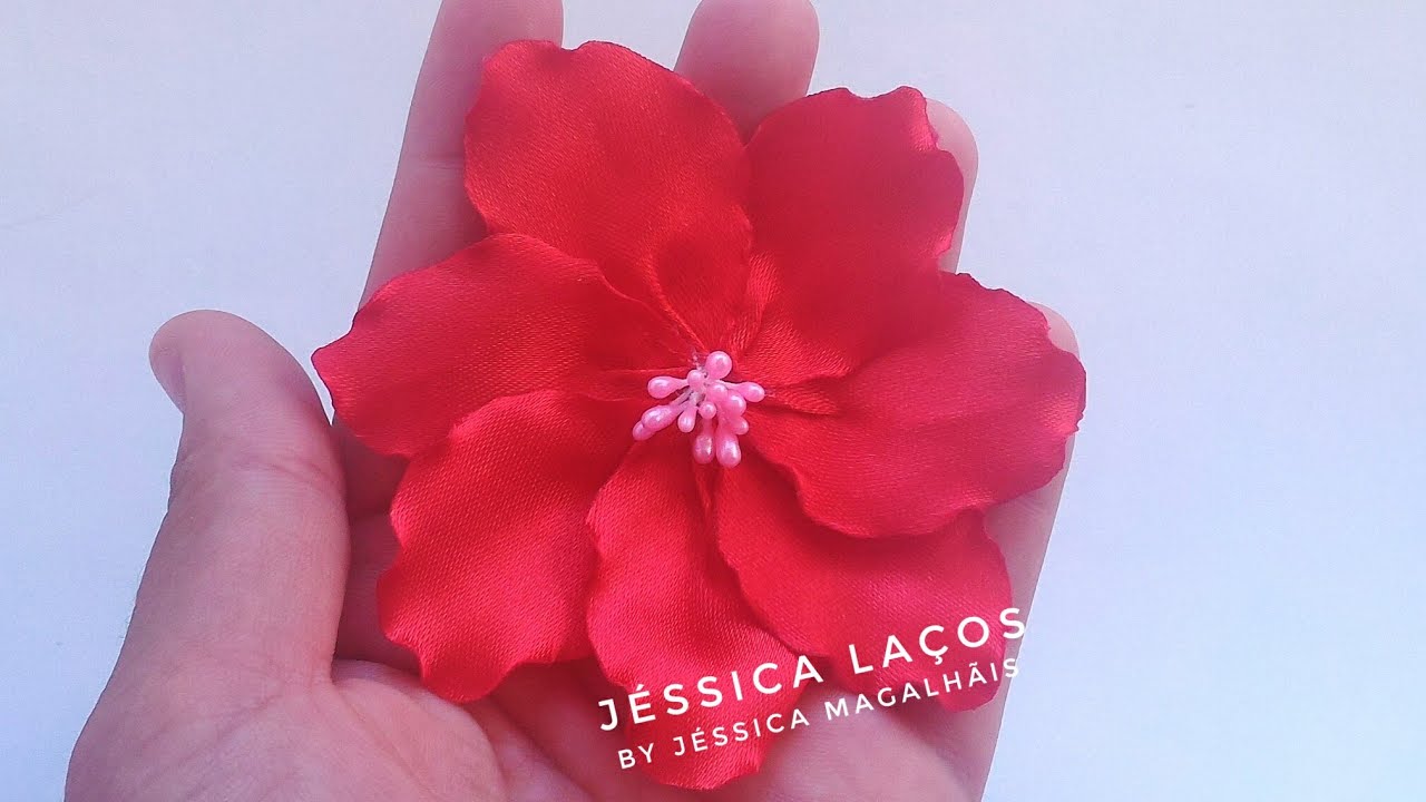 DIY - PAP Flor da moana - Moana the flower - цветок moana - 모아 나 꽃 ...