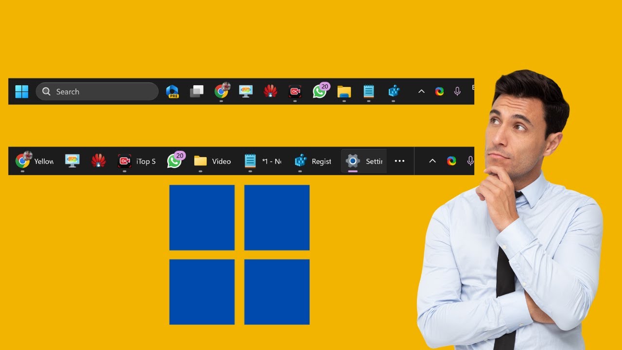 How to Show or Hide Taskbar Labels in Windows 11 | GearUpWindows - YouTube