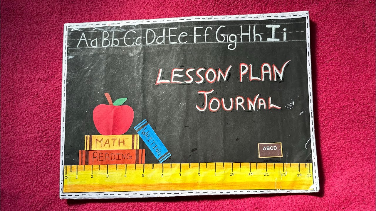 Lesson plan journal 📓 ️📏for ECCEd - YouTube