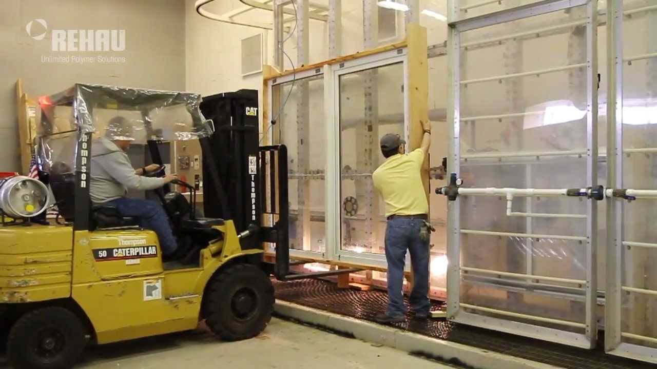 REHAU Window Testing - Air, Water and Structural - YouTube