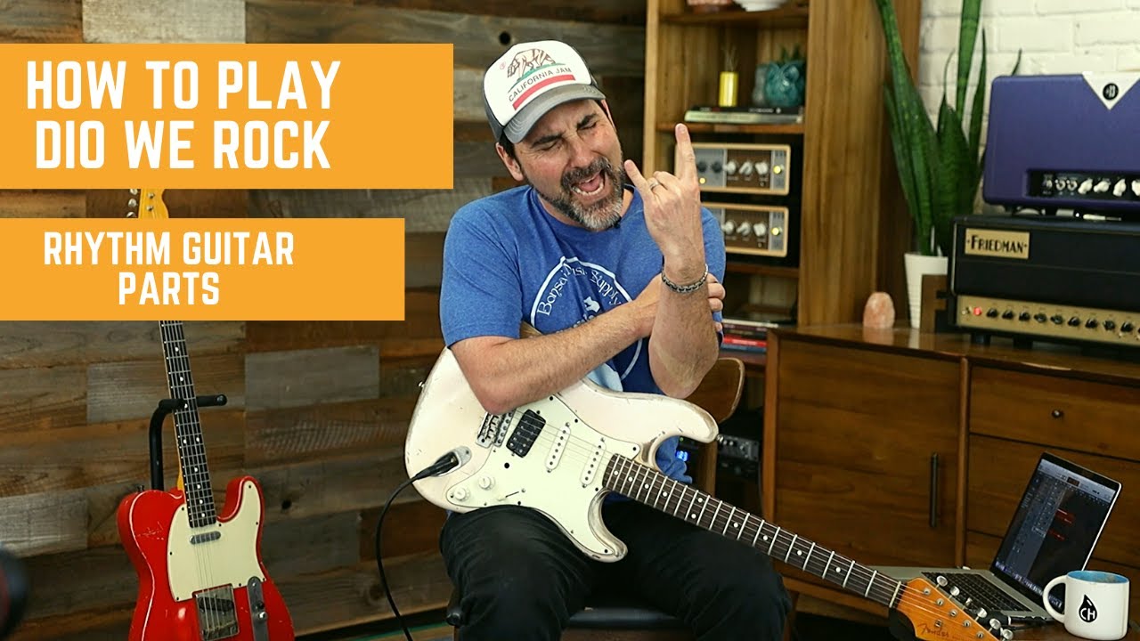 How To Play - We Rock - Dio - Guitar Lesson - Rhythm Parts 🤘🔥 - YouTube