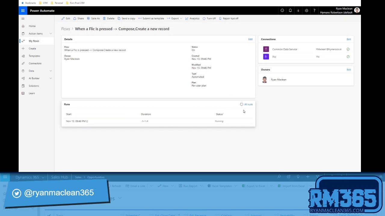 Using Flic Buttons to Create and Update records in CDS - YouTube