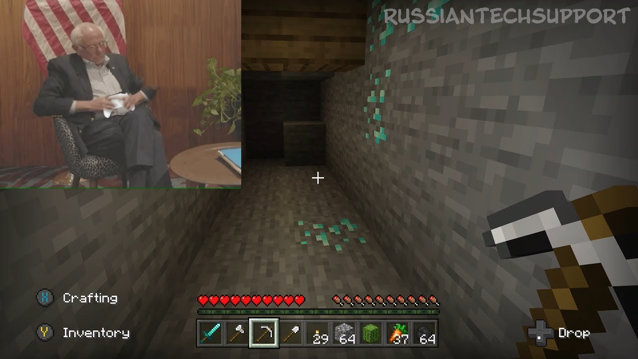Bernie Sanders plays Minecraft - YouTube