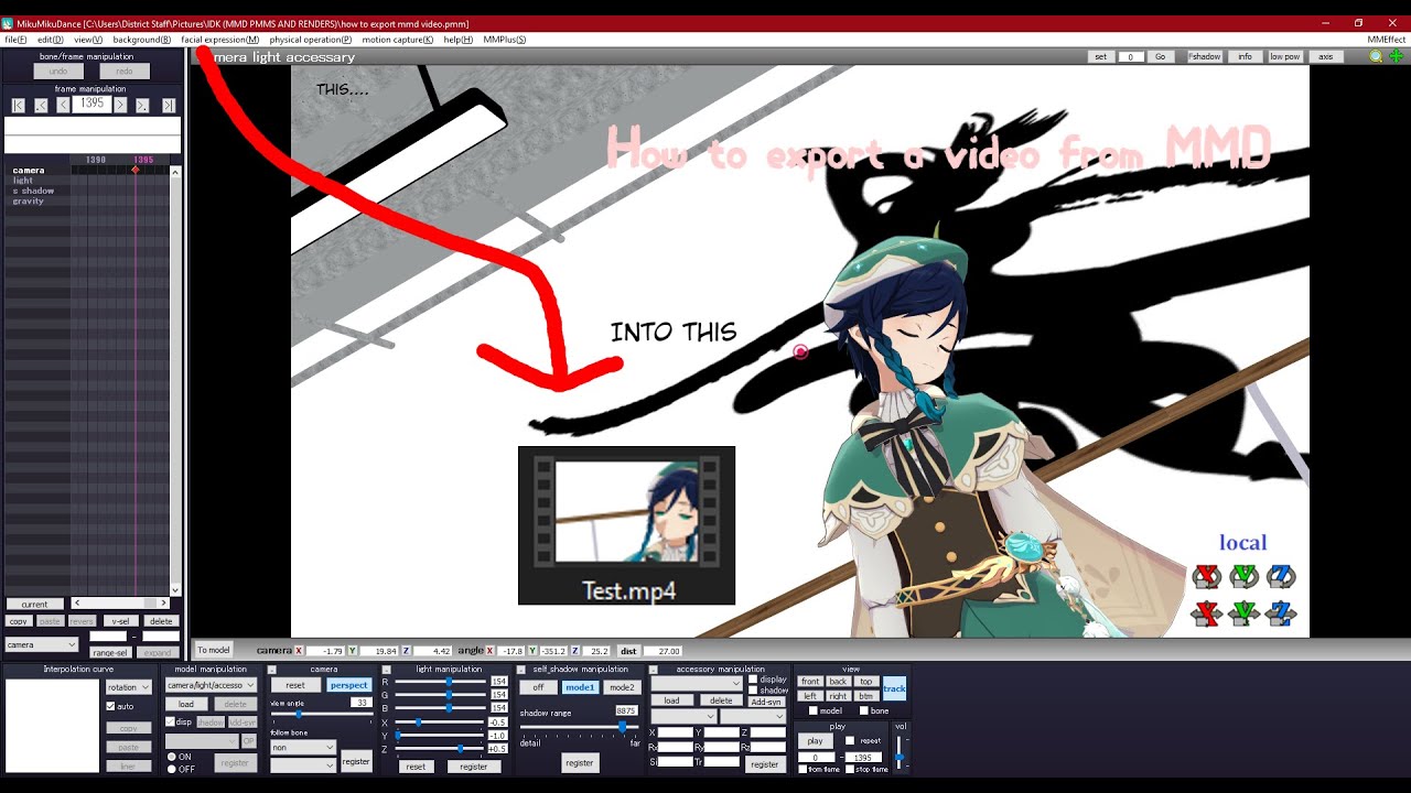 『MMD Tutorial』 How to export a video from MMD [CHECK PINNED COMMENT ...