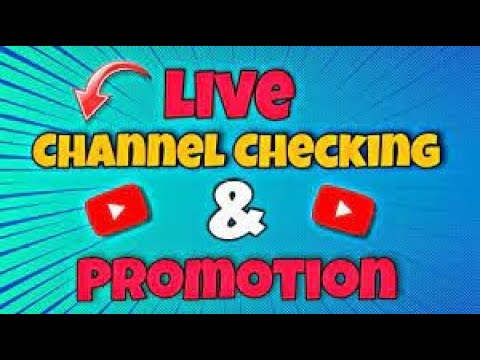 LIVE CHANNEL CHECKING AND PROMOTION / ANSONSPOT YT / #givesupport - YouTube