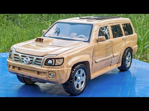 Wood SUV - Nissan Patrol Y61 Out of Wood - Awesome Woodcraft - YouTube