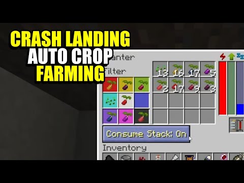 Ep34 Auto Crop Farming - Minecraft Crash Landing Modpack - YouTube
