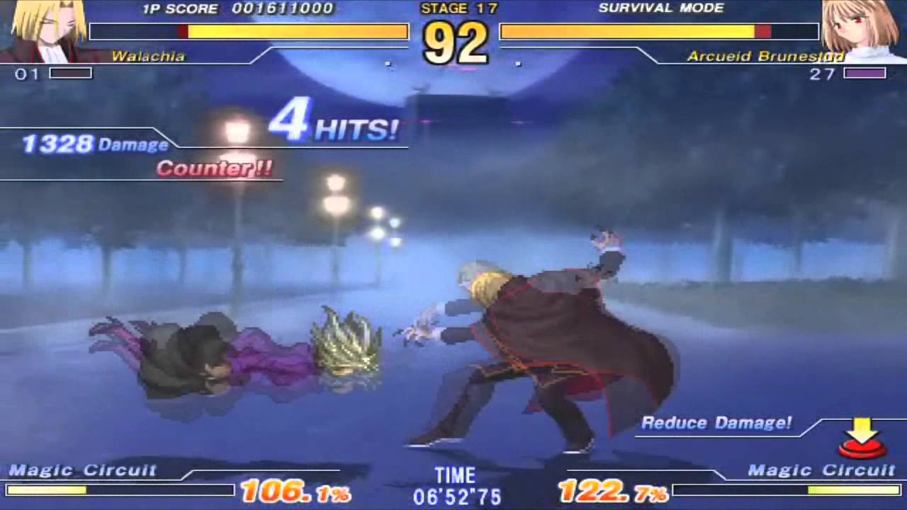 Melty Blood Act Cadenza - Survival run with Warachia - part 2 - YouTube