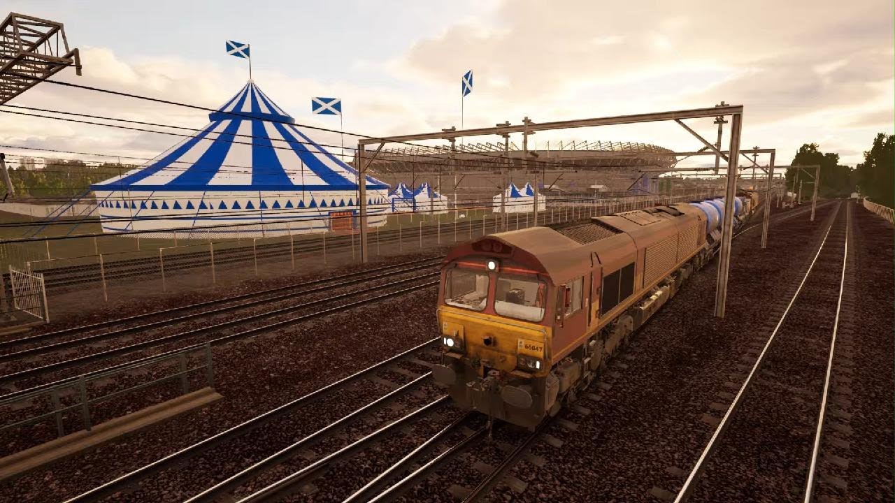 Train Sim World 3 Class 66 "Shed" Edinburgh Haymarket- Falkirk ...