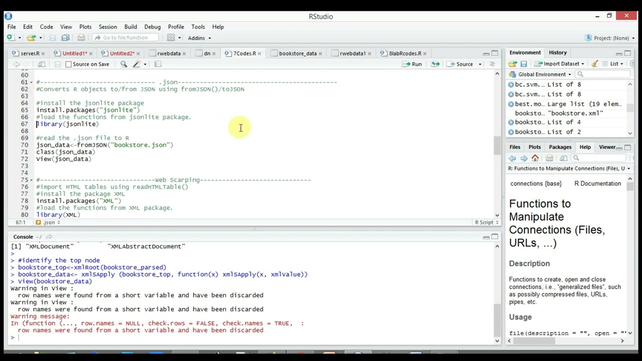 Import Web Data using R Studio (Lab.) - YouTube