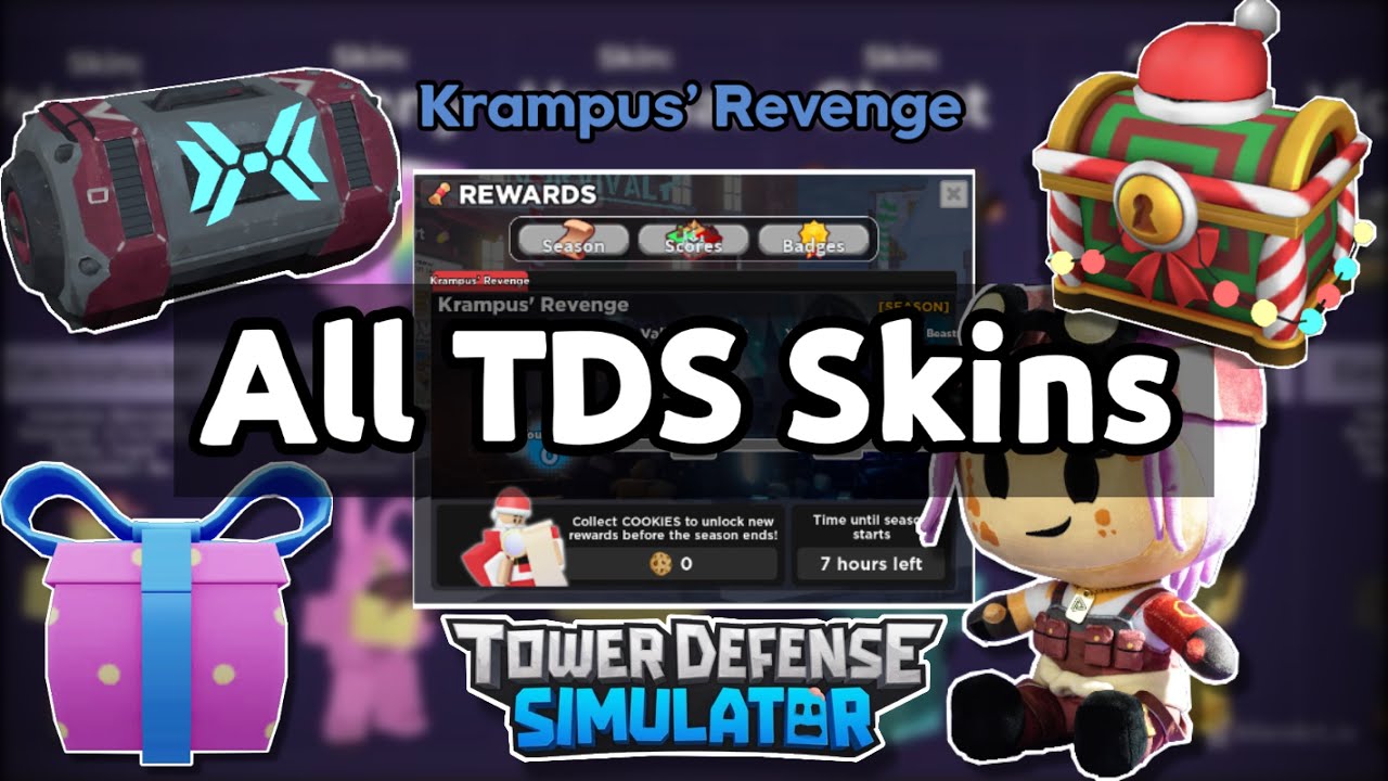 [Krampus' Revenge] All TDS Skins In The Game || Tower Defense Simulator ...