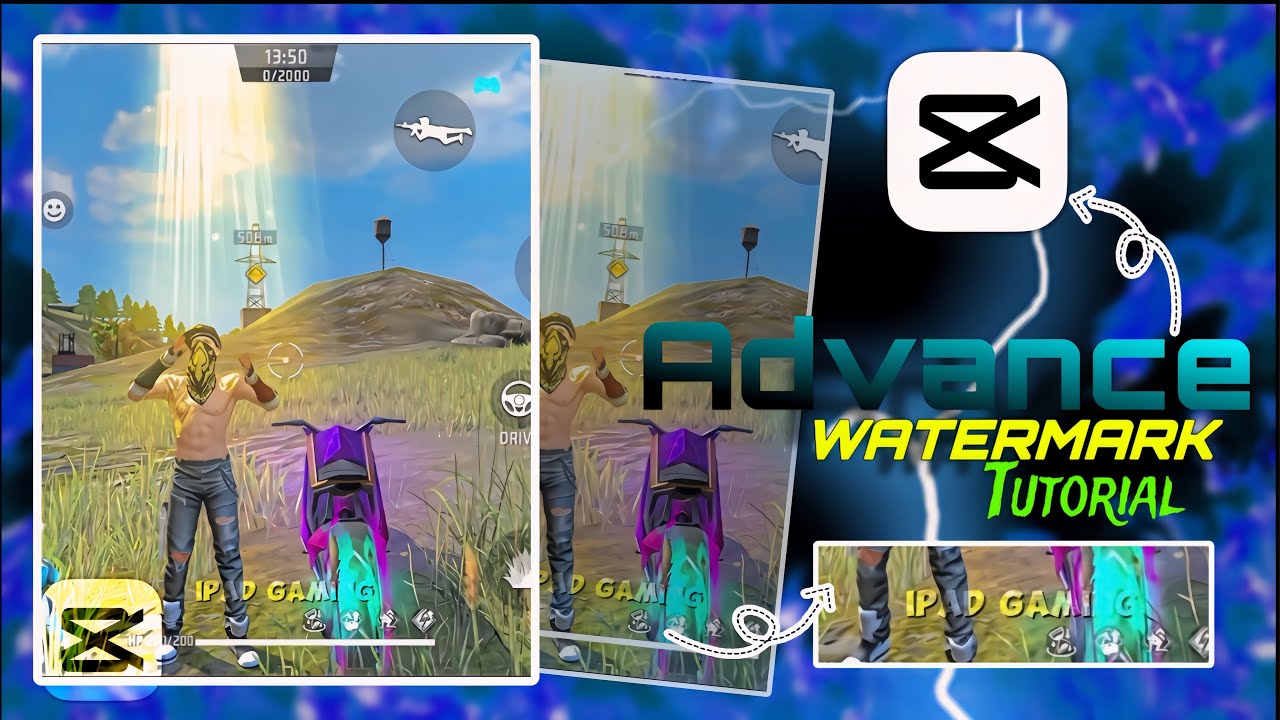 How to make Your Own Transparent Glowing Watermark in CapCut Tutorial🌈 |capcut watermark ...