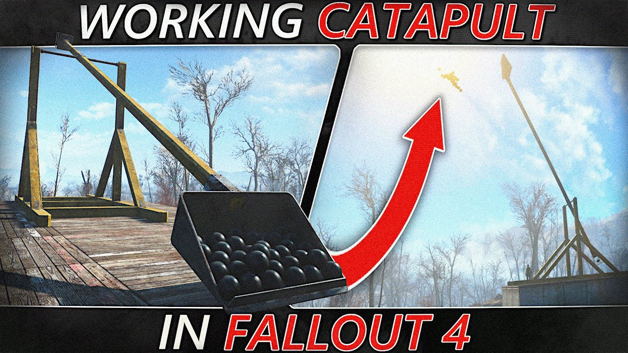 Fallout 4 - Working Catapult - YouTube
