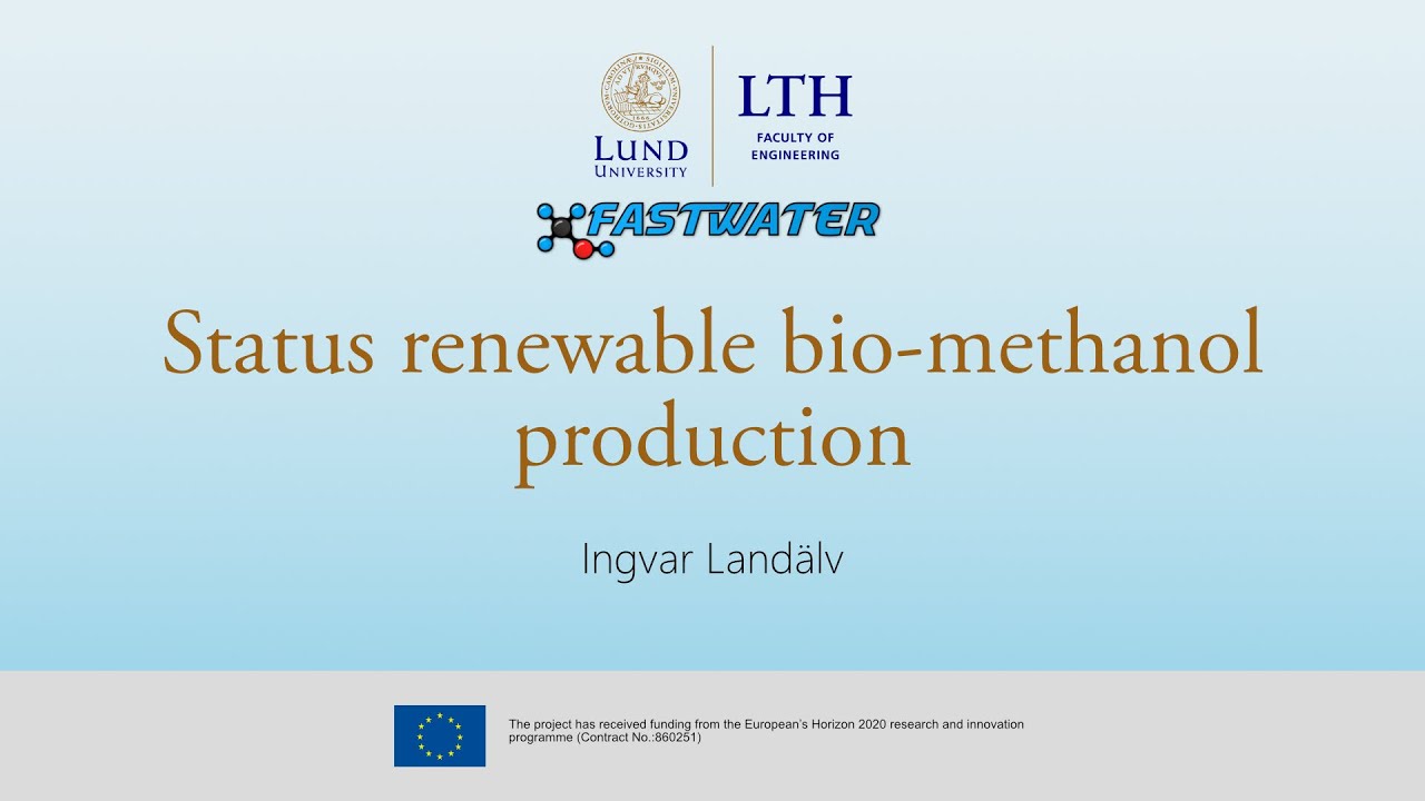 Status renewable bio-methanol production - YouTube