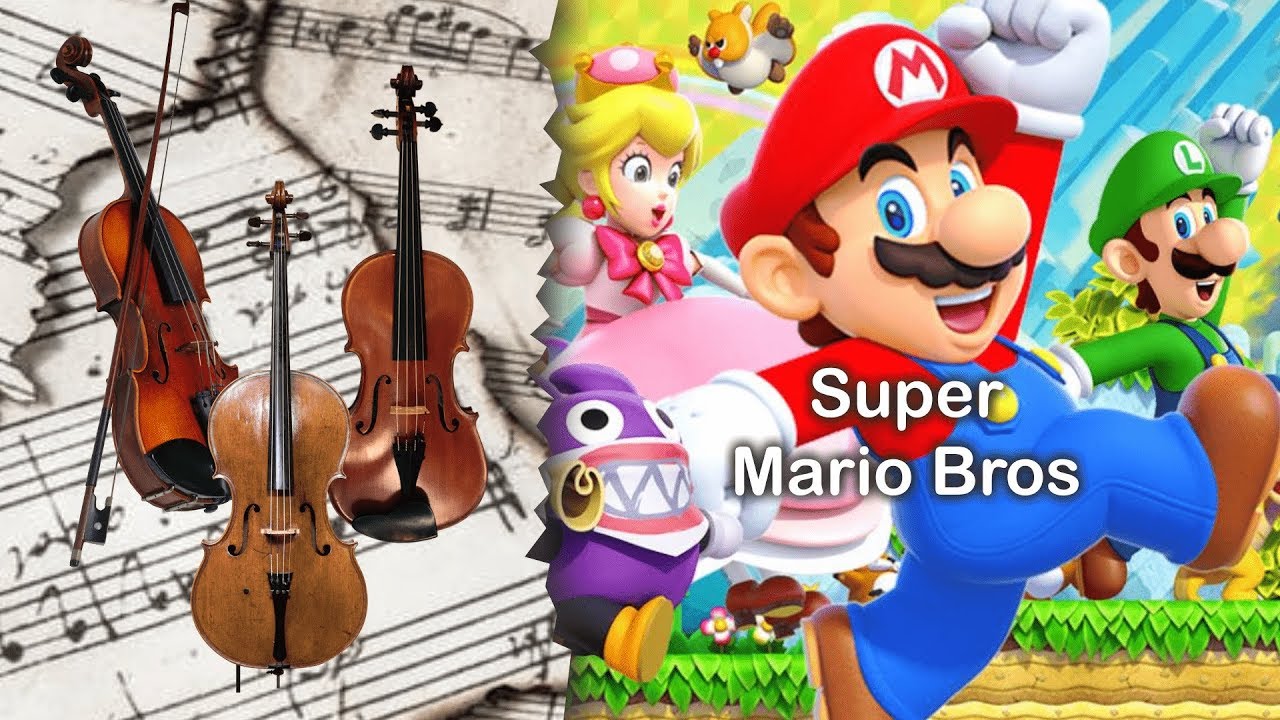 Partitura Super Mario Bros Trio en Viola Violín y Violonchelo - YouTube