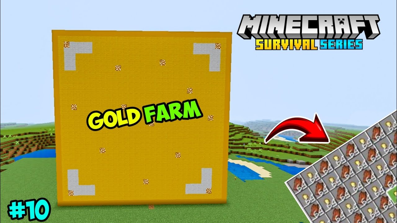 I Build a Mega Gold XP Farm in Minecraft Survival 😎 - YouTube
