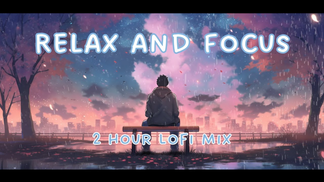 Winter lofi 2 hour mix to study to - Anime inspired scene - snow and ...