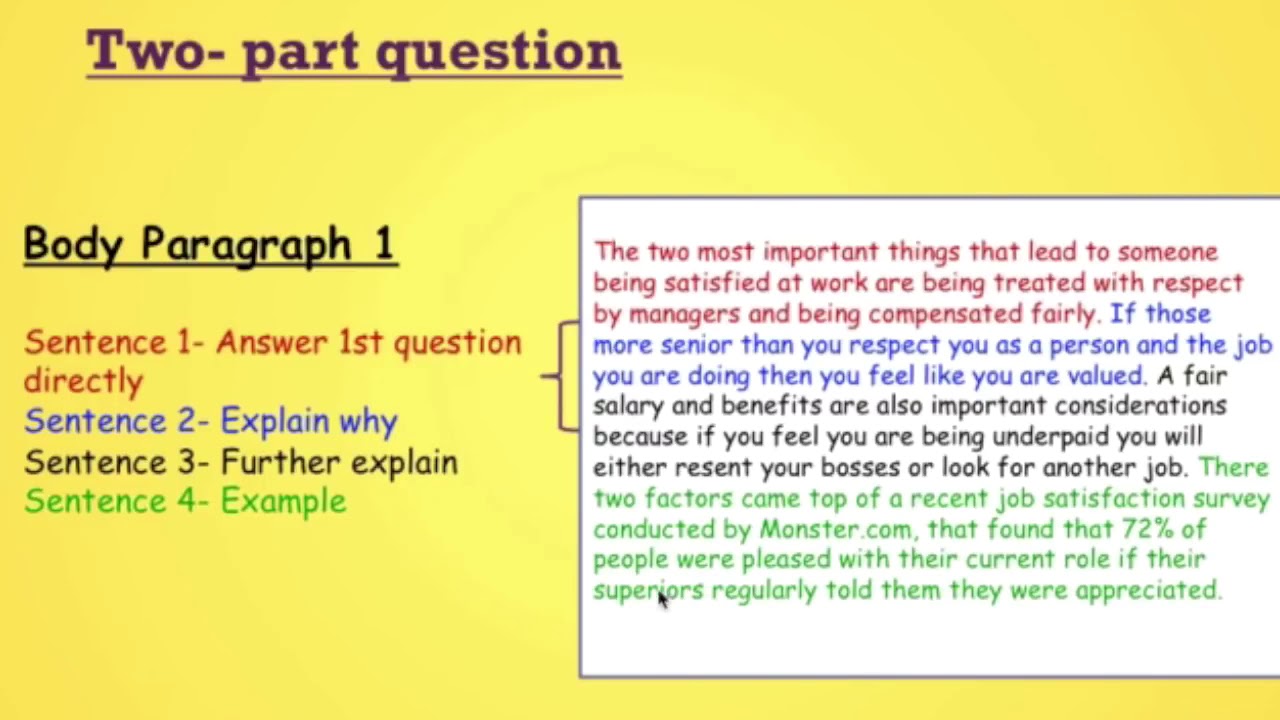 IELTS WRITING TASK 2 part 4 SCORE 9 Two Part Question - YouTube