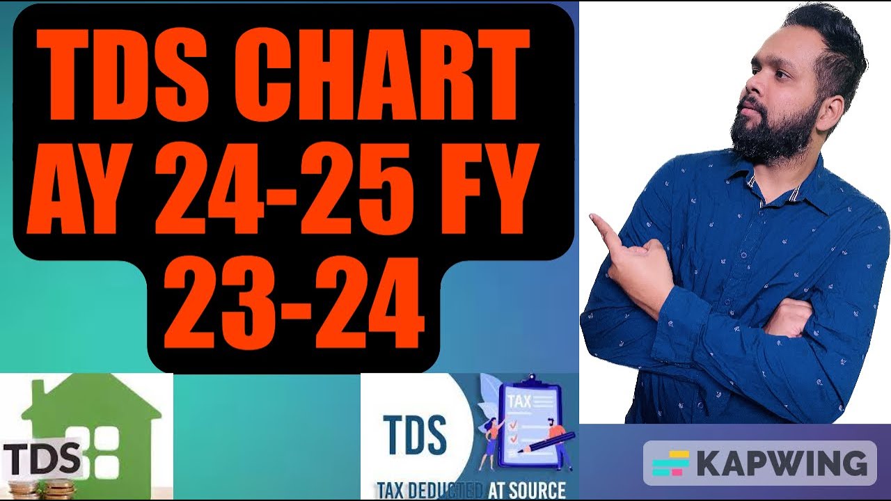 TDS Rate Chart FY 2023-24 AY 2024-25 | TDS Rate Chart 2023-24 | TDS ...
