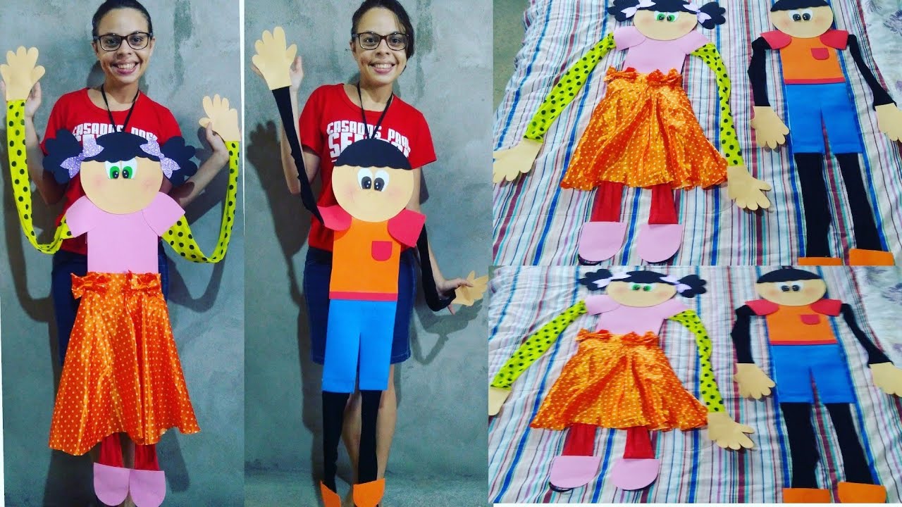 BONECOS ARTICULADOS EM EVA | Tia Gabi♥️ - YouTube