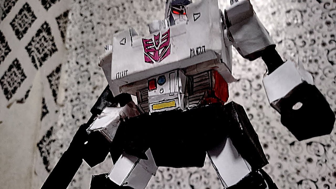 Papercraft Transformers G1 MEGATRON (v. 2.0 Studio series '86) - YouTube