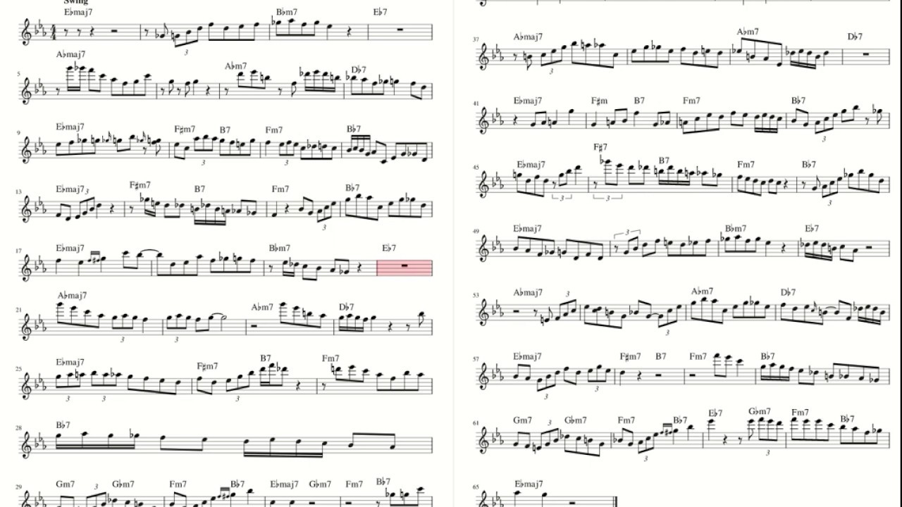 Four Miles Davis. Red Garland piano solo transcription - YouTube