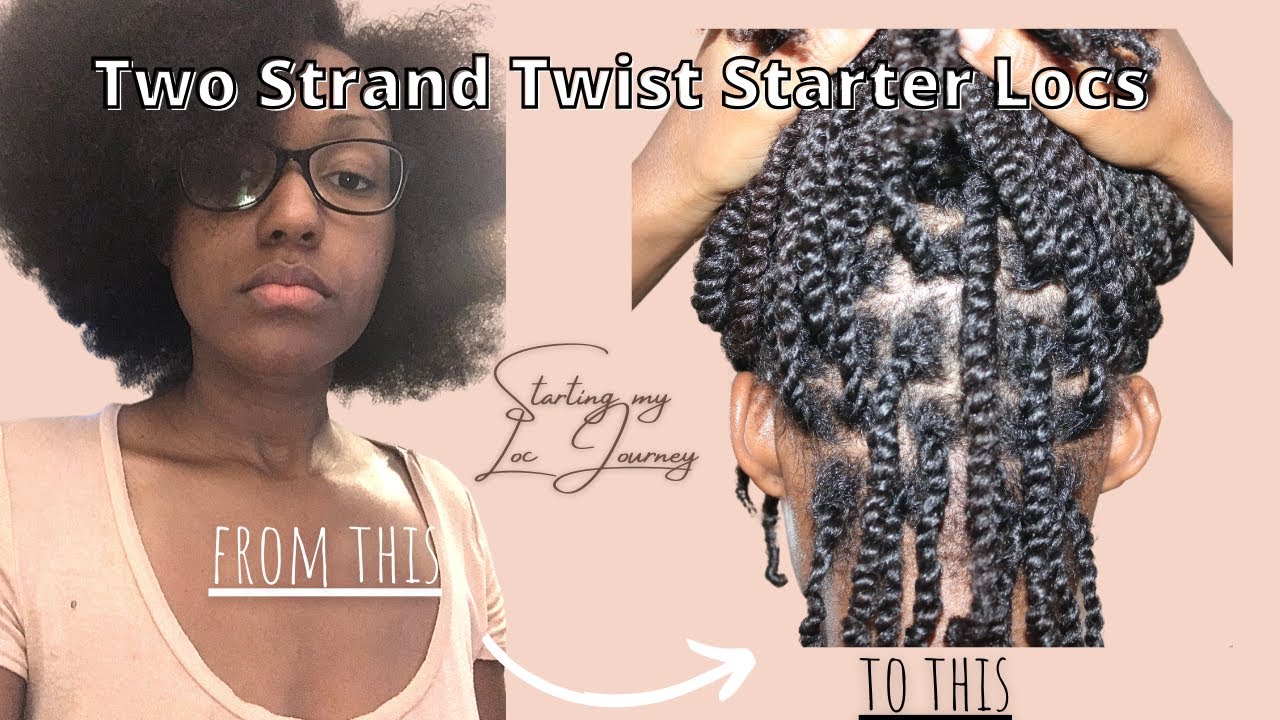 Starting my Loc Journey | Two Strand Twist Starter Locs | Talk Through ...