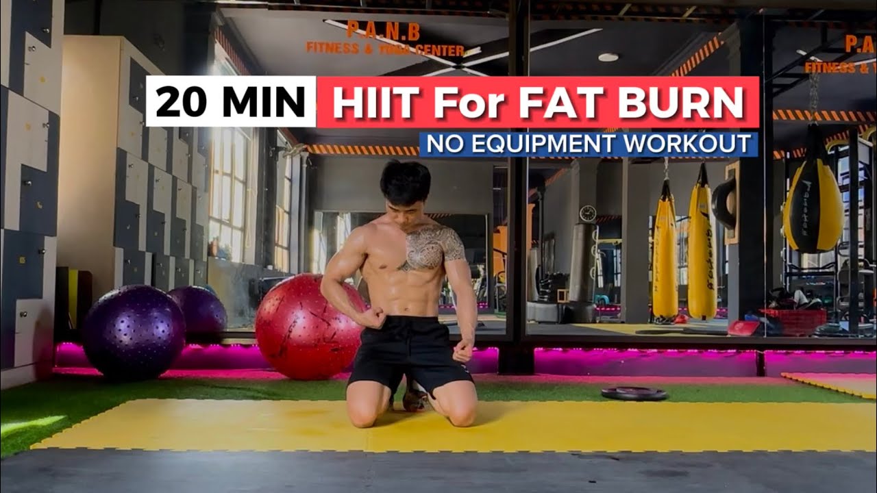 20 Min Intense HIIT For FAT BURN | No Equipment - YouTube