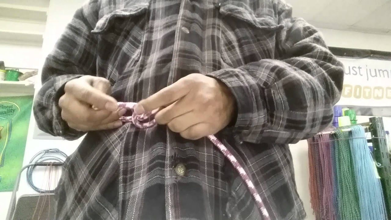 How to re-tie children's lariat cowboy rope - YouTube