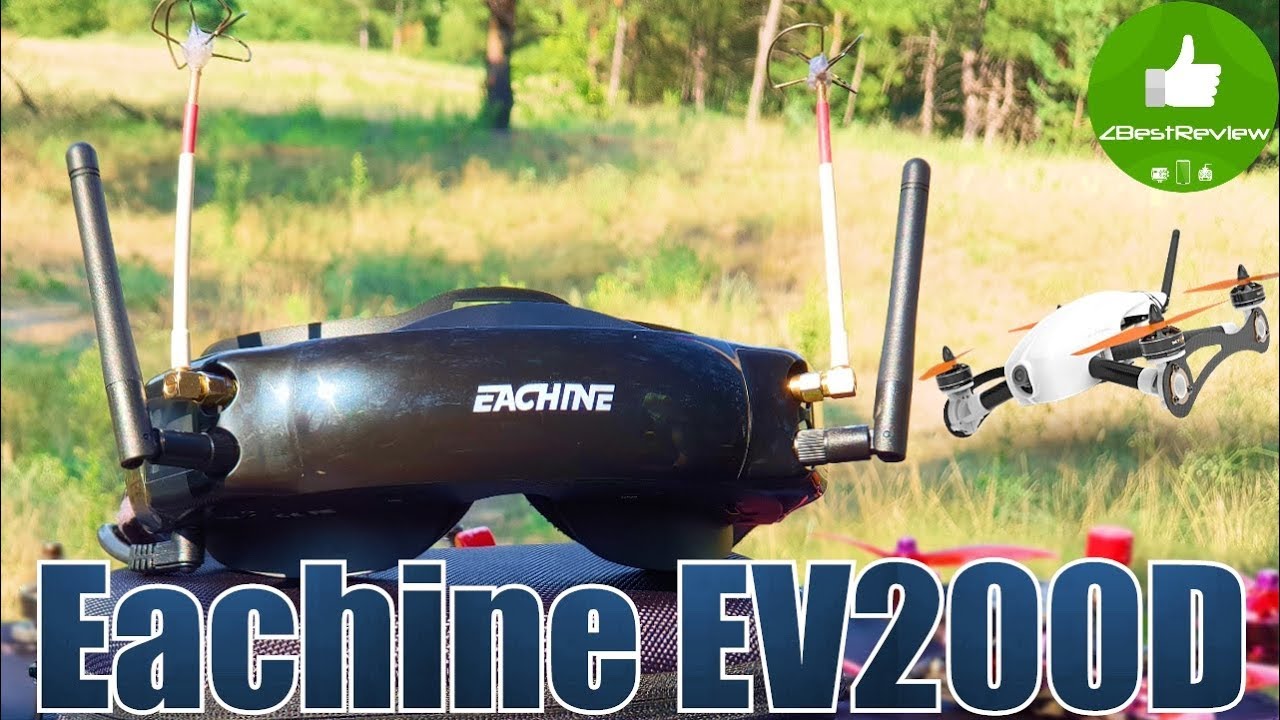FPV Очки Eachine EV200D - Первый Обзор на Русском! - YouTube