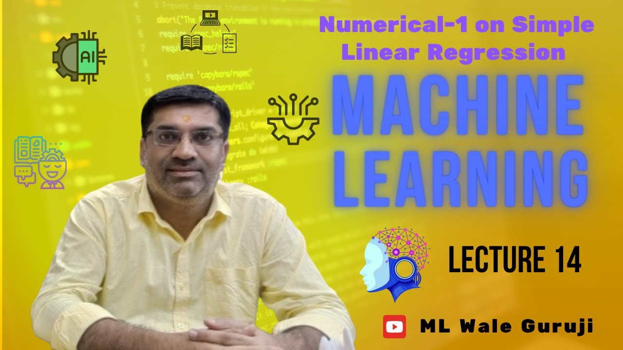 Question-1 Simple Linear Reg | Regression (Part-4) | Supervised ...