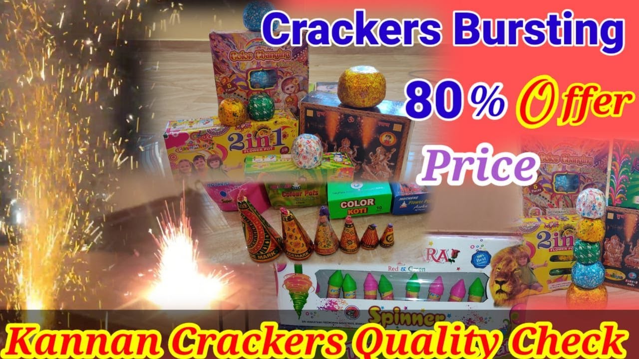 Diwali Crackers bursting and testing video with Kannan crackers ...