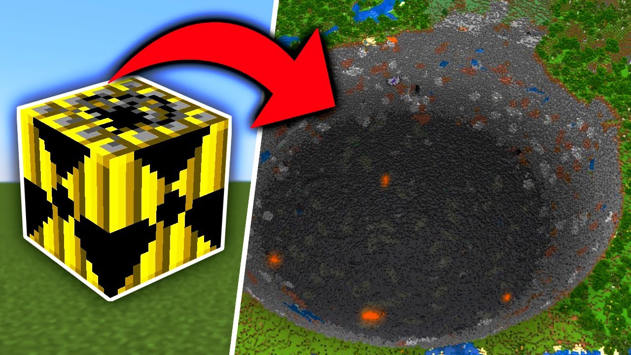 Can A TNT Explosion Destroy An Entire Minecraft World? - YouTube
