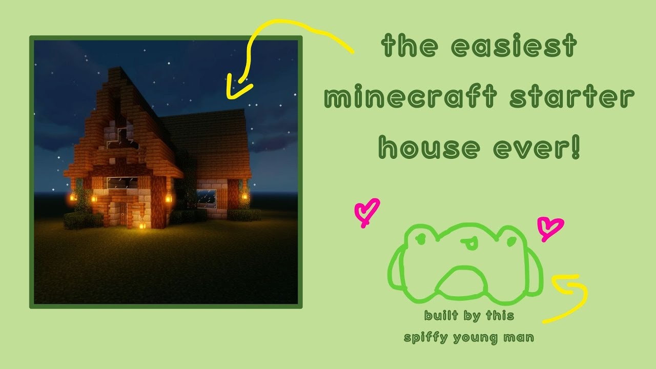 how to build the easiest starter house!!!! - YouTube