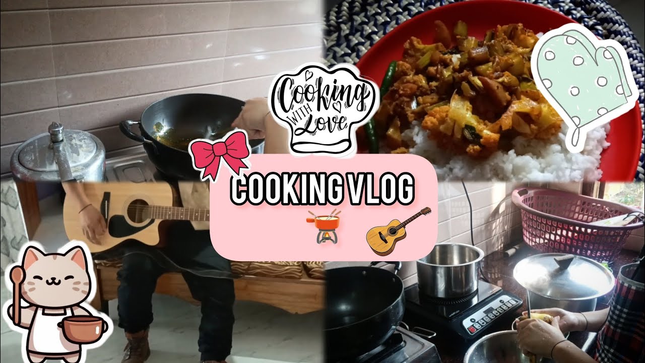 Cooking vlog🥦🧅🌶 | silent cooking 🍲| Playfull moment 🍒| - YouTube