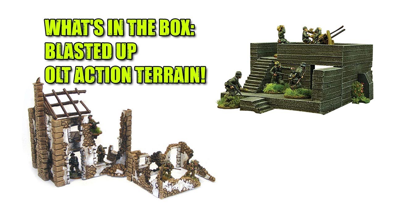 What's In The Box: Blasted Up Bolt Action Terrain! - YouTube